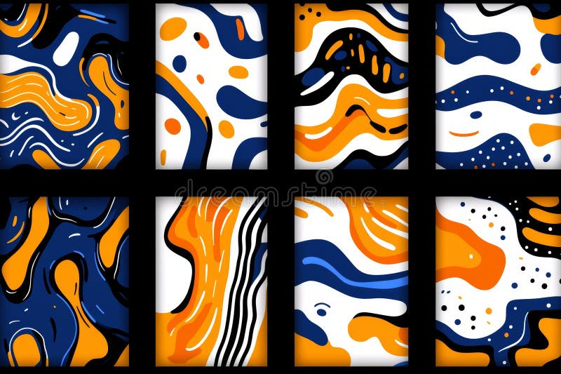 Modern Digital Artwork Featuring Vibrant Organic Patterns, Full of ...