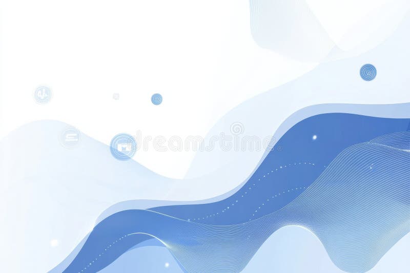 Modern Digital Background Showcasing Transaction Icons and Flowing ...