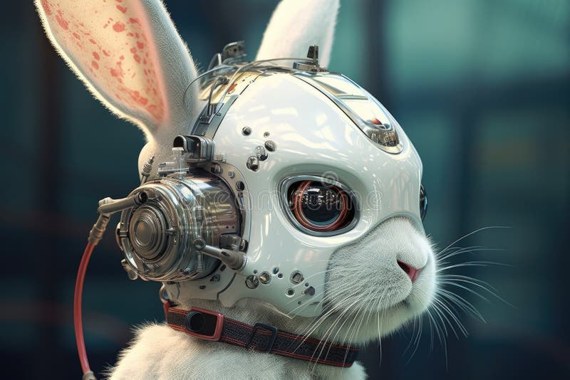 Modern Digital Bunny Robot Pet Technology AI Generated Stock Image ...