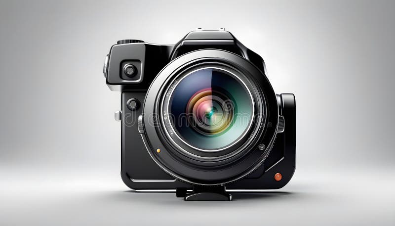 Modern Digital Camera Close-up Stock Photo - Image of chrome, antique ...