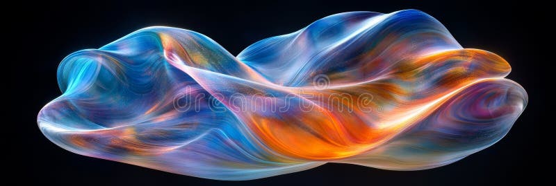A Modern Digital Canvas that Combines Flowing Organic Curves with ...