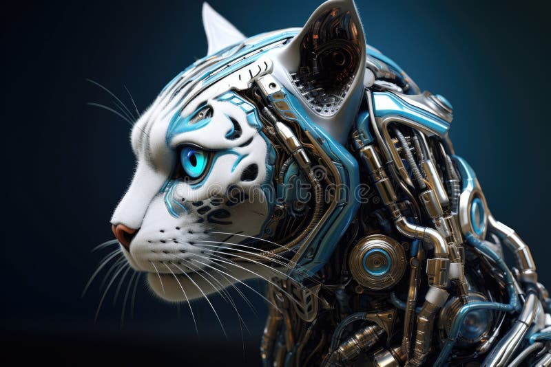 Modern Digital Cat Robot Pet Technology AI Generated Stock Image ...