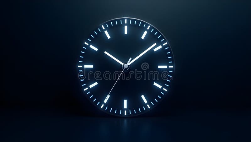 Modern Digital Clock Interface with a Sharp and Bold Aesthetic Stock ...