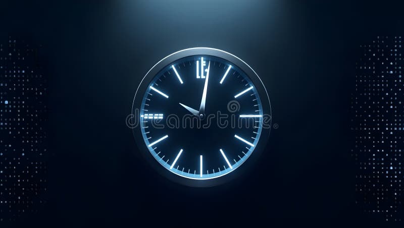 Modern Digital Clock Interface with a Sharp and Bold Aesthetic Stock ...