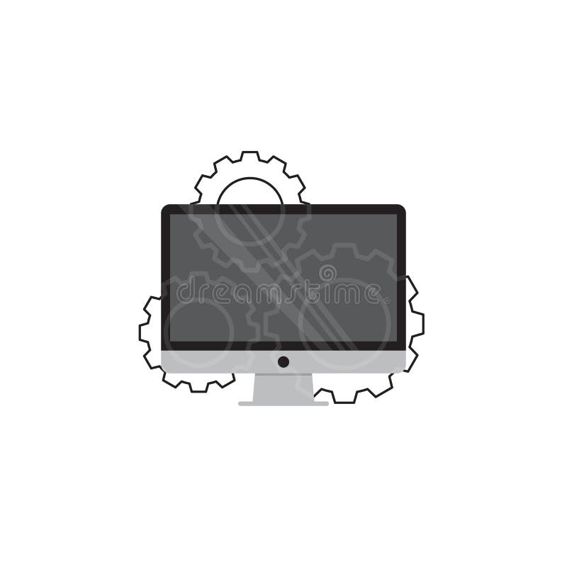 Modern Digital Computer Screen. UI, UX Interface Webdesign Element ...