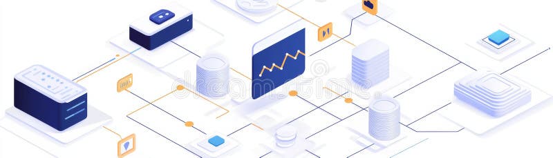 A Modern Digital Connection Concept Showcasing Data Integration ...