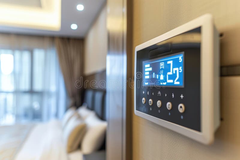 Modern Digital Control Panel for Energy Management and Climate Control ...