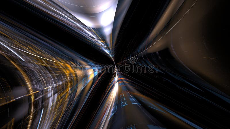 Modern Digital 3d Building of the City of the Future, Bright Glowing ...