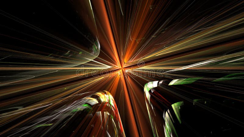 Modern Digital 3d Building of the City of the Future, Bright Glowing ...