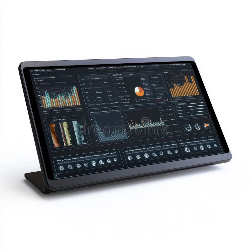 Modern Digital Dashboard Displaying Data Insights and Analytics on ... Modern Digital Dashboard Displaying Data Insights and Analytics on ...