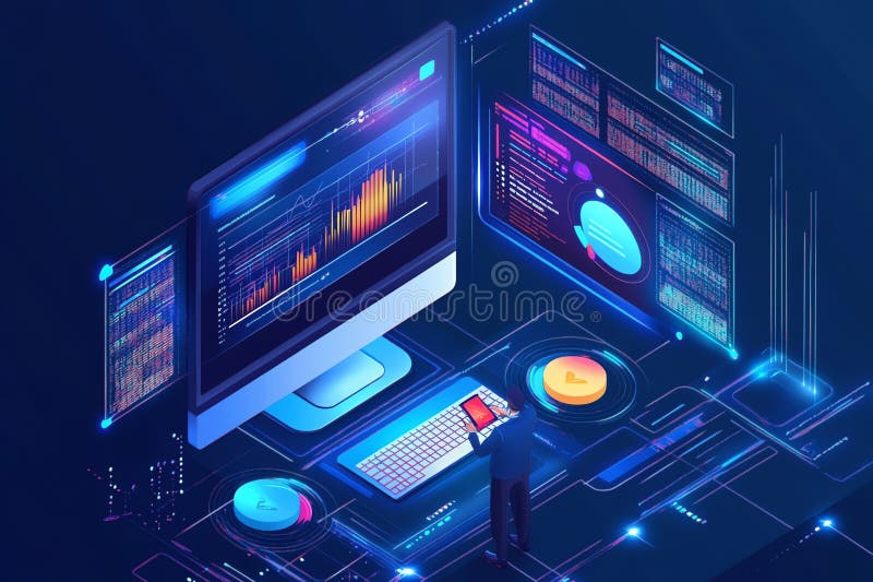 Modern Digital Dashboard with Graphs, Data Analysis, and User ...