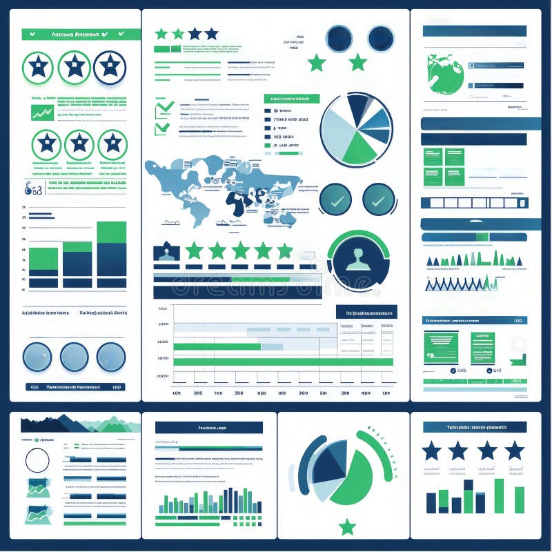 Modern Digital Dashboard Infographic Showcasing Reputation Metrics ...
