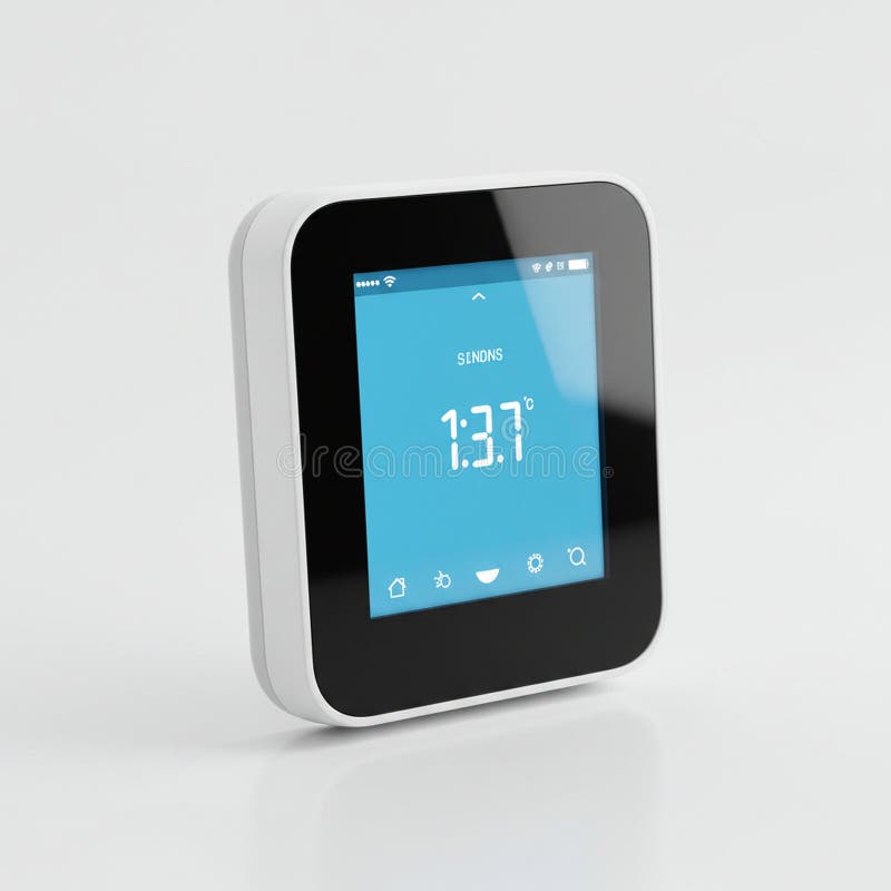 A Modern Digital Display Device with a Sleek, Square Design, Featuring ...