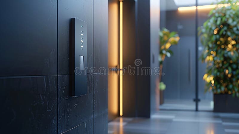 Modern Digital Door Lock with Keypad Entry. Generative AI Stock ...
