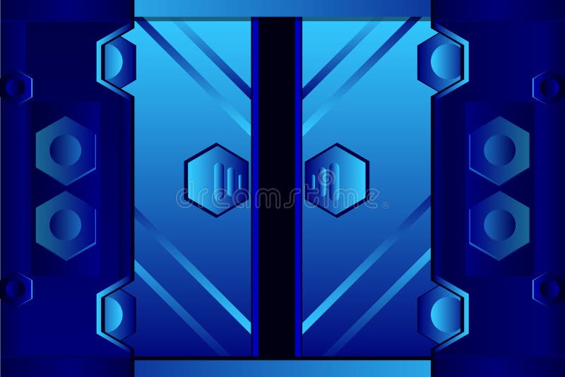 Modern Digital Door Vector Design. Stock Vector - Illustration of ...