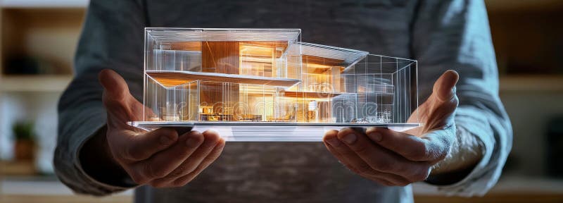 Modern Digital House Design Stock Illustration - Illustration of ...