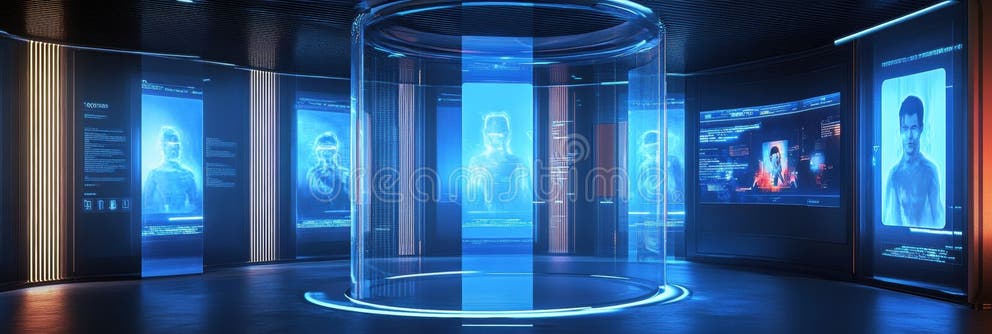 Modern Digital Interface Showcasing Futuristic Technology in a High ...