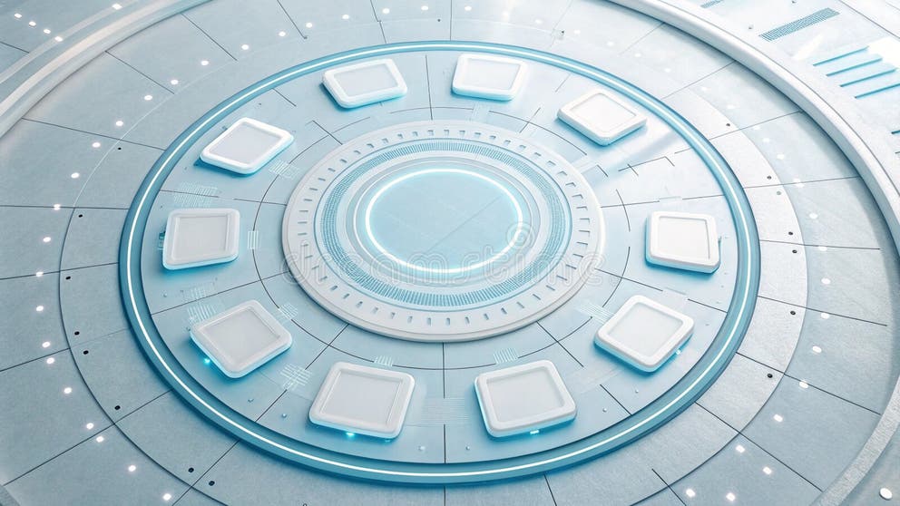 Modern Digital Interface and Technology Infographic Stock Illustration ...