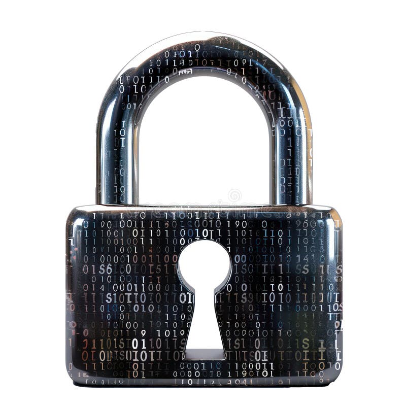 Modern Digital Lock Big Data with Encrypted Computer Code Stock ...
