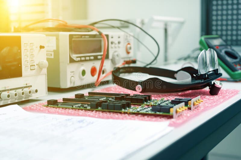 Modern Digital Measuring Instruments. Multimetric Equipment. Stock ...