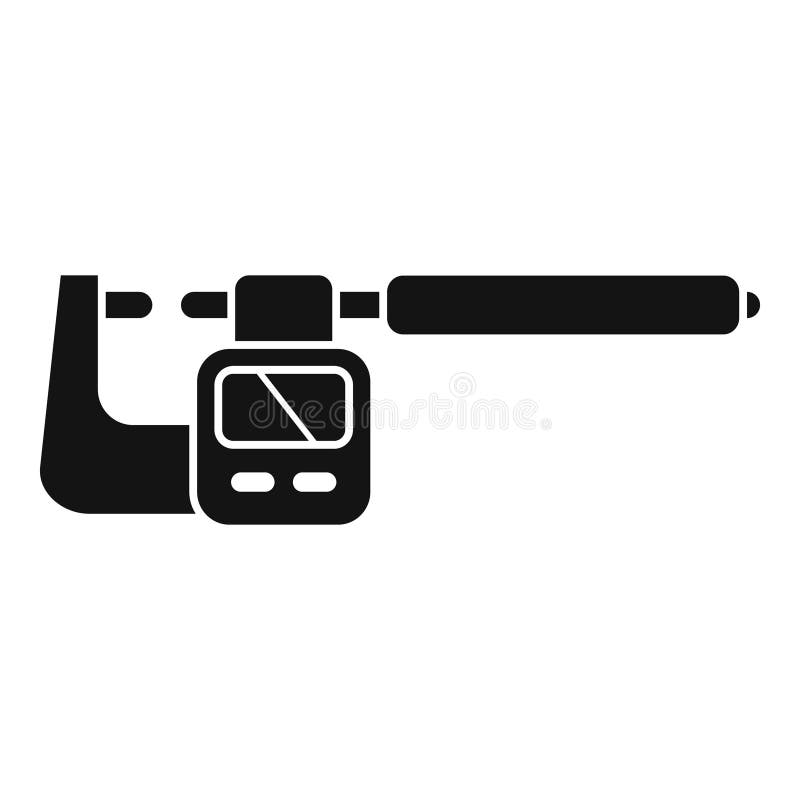 Modern Digital Micrometer Icon Simple Vector. Meter Object Inch Stock ...