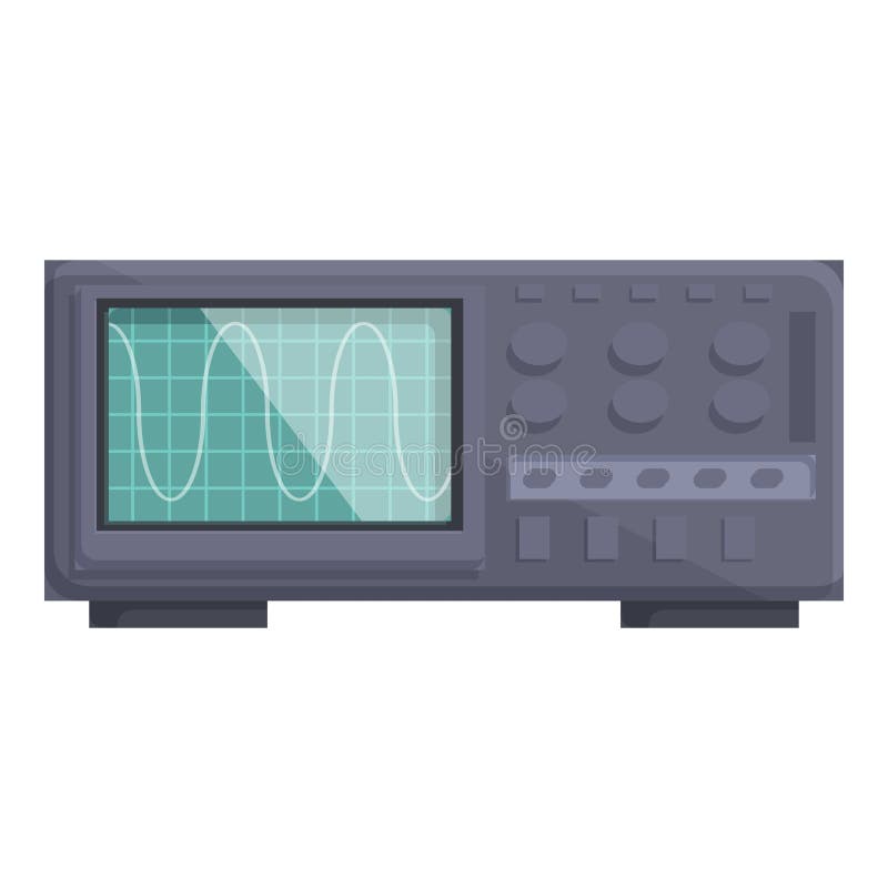Modern Digital Oscilloscope Vector Illustration Stock Vector ...