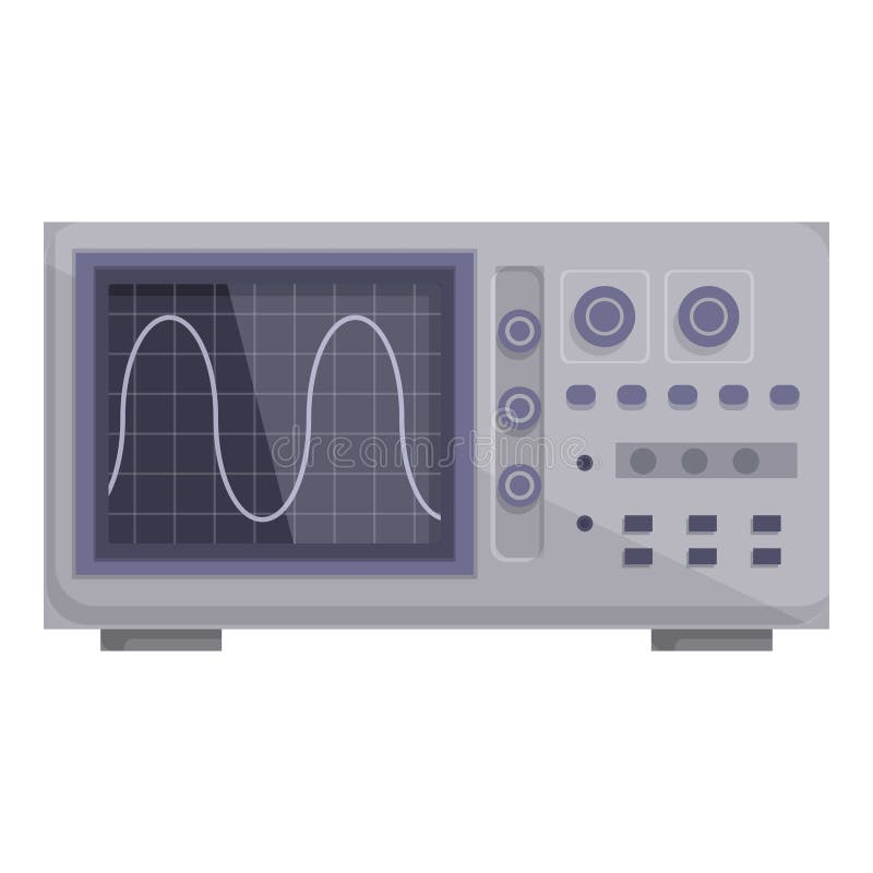 Modern Digital Oscilloscope Vector Illustration Stock Vector ...