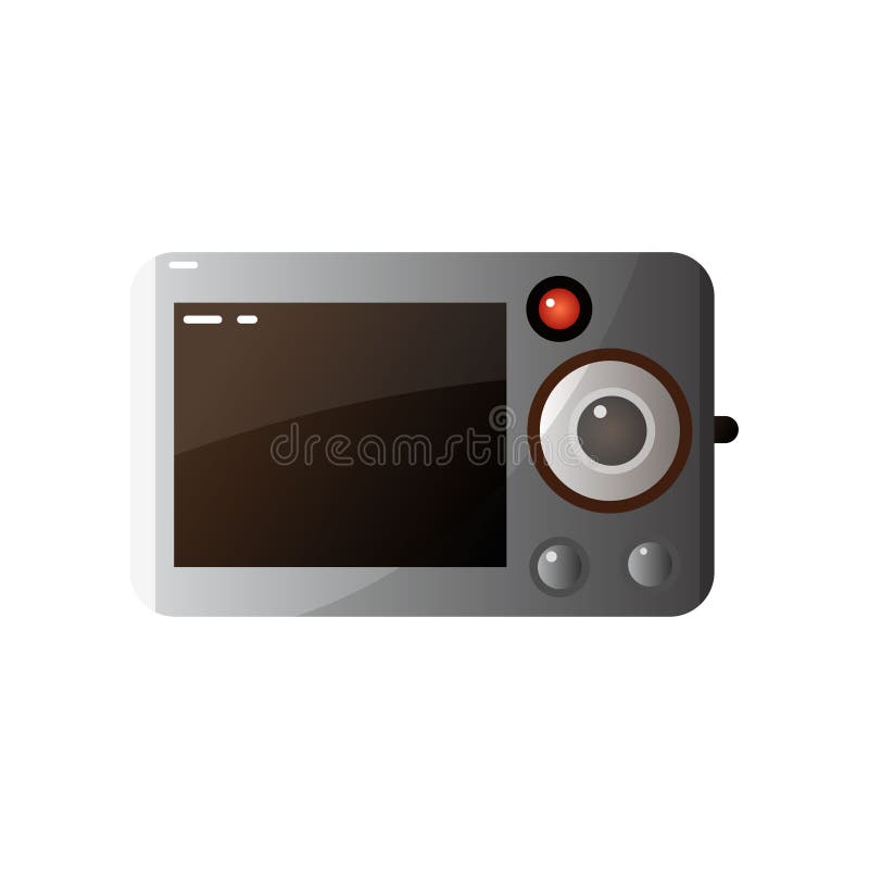 Modern Digital Photo Camera Screen Vector Illustration Stock ...