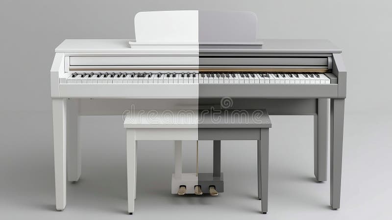 A Modern Digital Piano is Displayed with a Unique Split Design: the ...