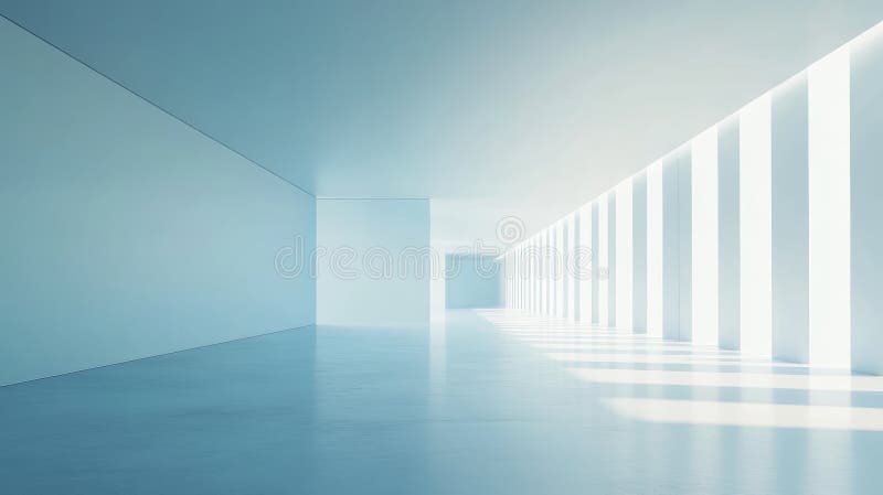 Modern Digital Space for Data Visualization with Bright Lights and ...