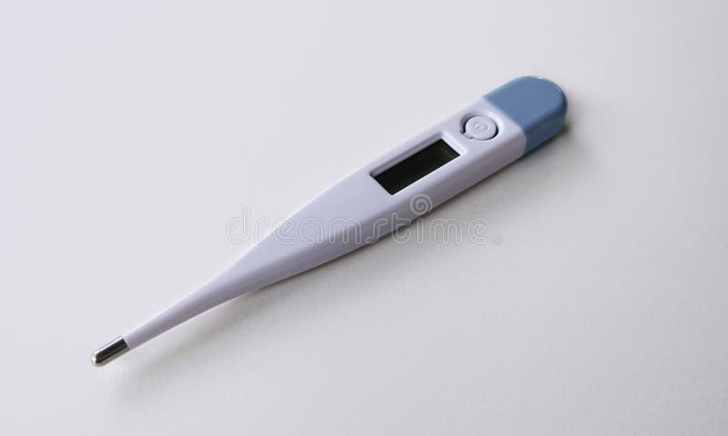 Modern Digital Thermometer Clean White Surface Stock Photos - Free ...