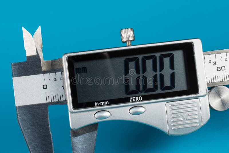 Modern Digital Vernier Caliper Close-up. Accurate Measurement of ...