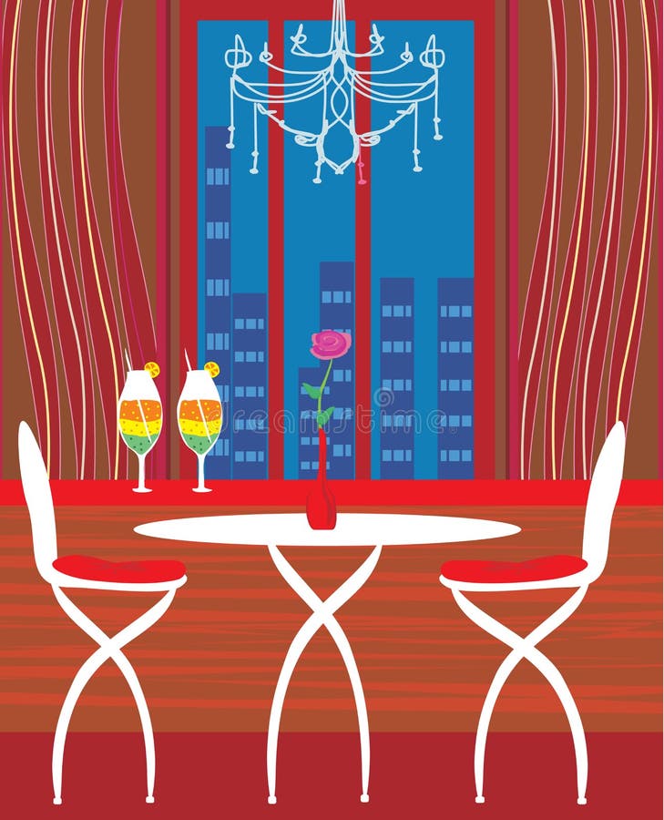 Modern dining room stock vector. Illustration of designer - 50655195