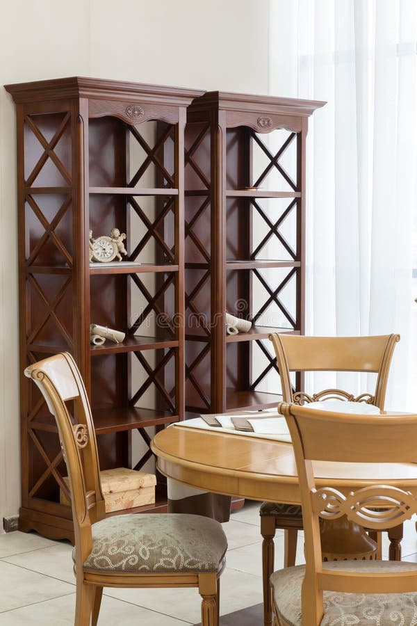 Modern dining table stock image. Image of style, residential - 32811197