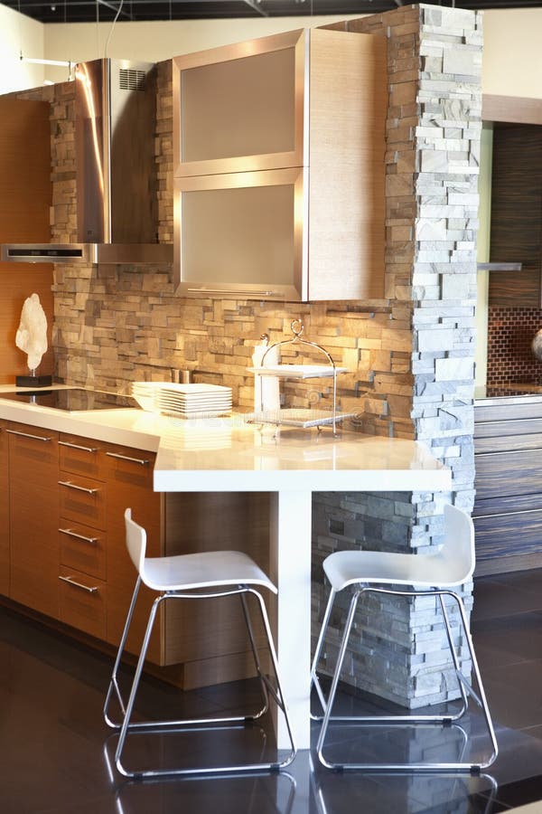 Modern Dining Table in Store Stock Image - Image of dining, display ...