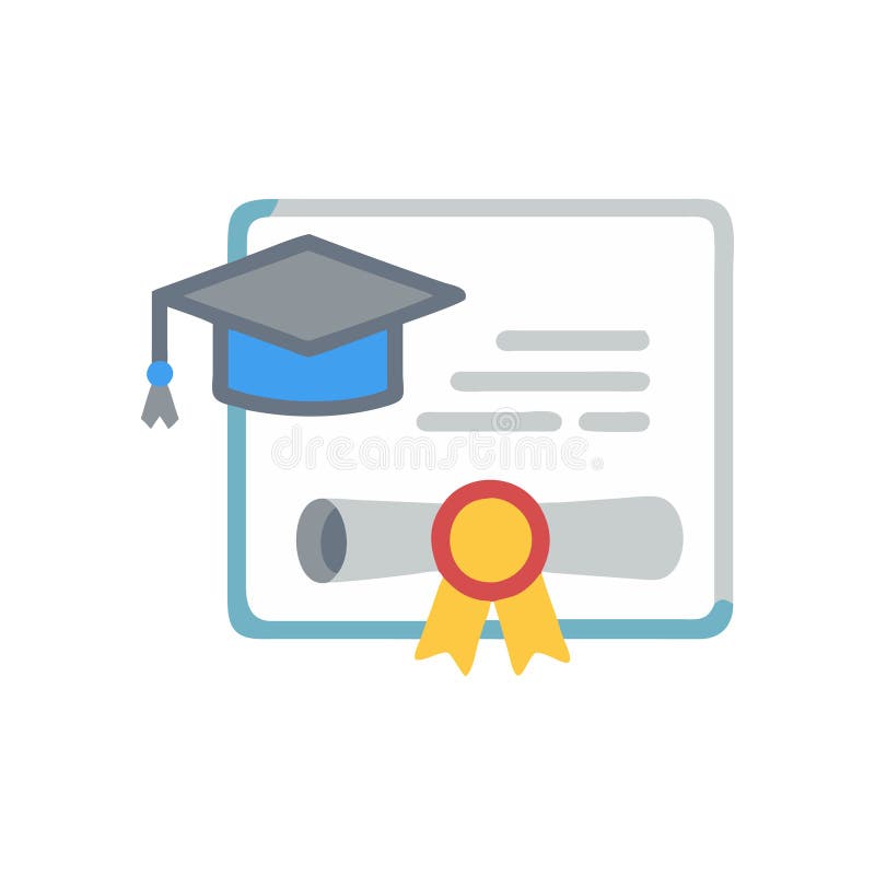 Modern Diploma Logo Design stock photo. Illustration of growth - 357519652