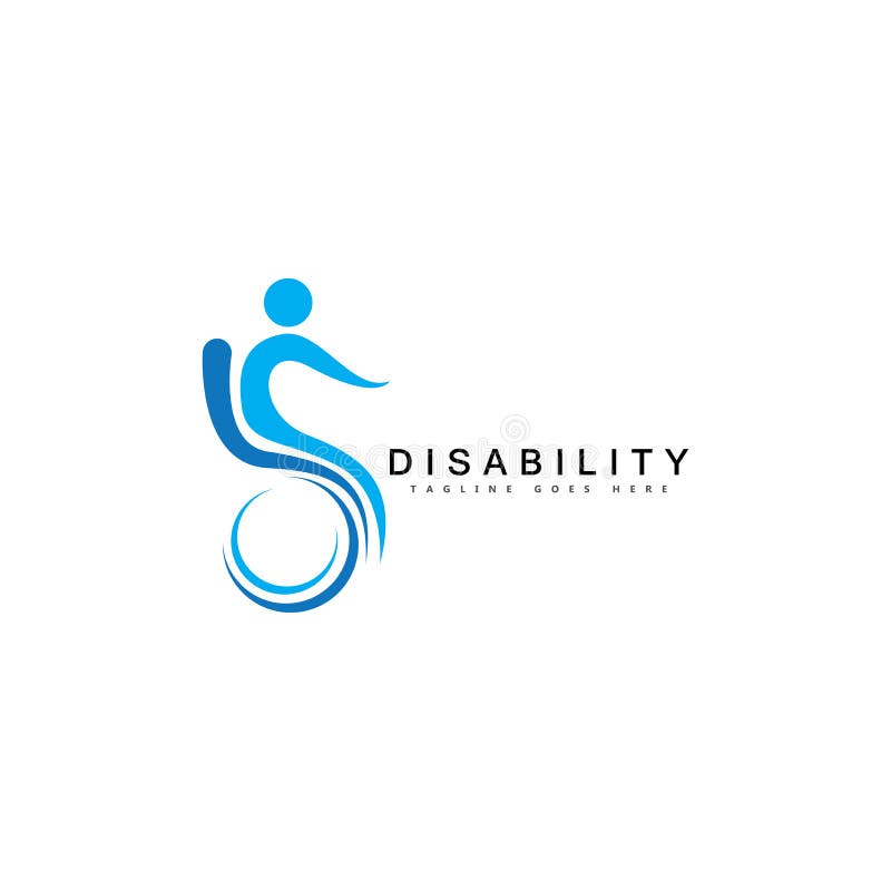 Modern Disabled People Support Logo. Stock Vector - Illustration of ...