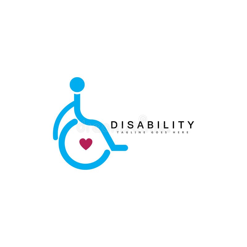 Modern Disabled People Support Logo. Stock Vector - Illustration of ...