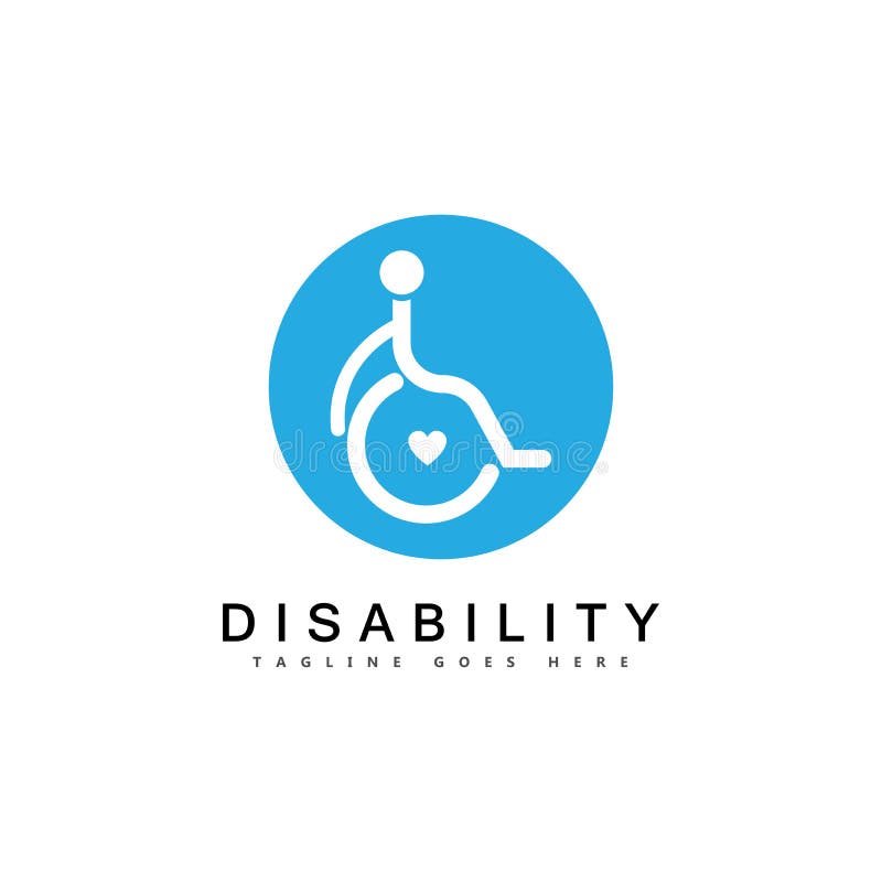 Modern Disabled People Support Logo. Stock Vector - Illustration of ...