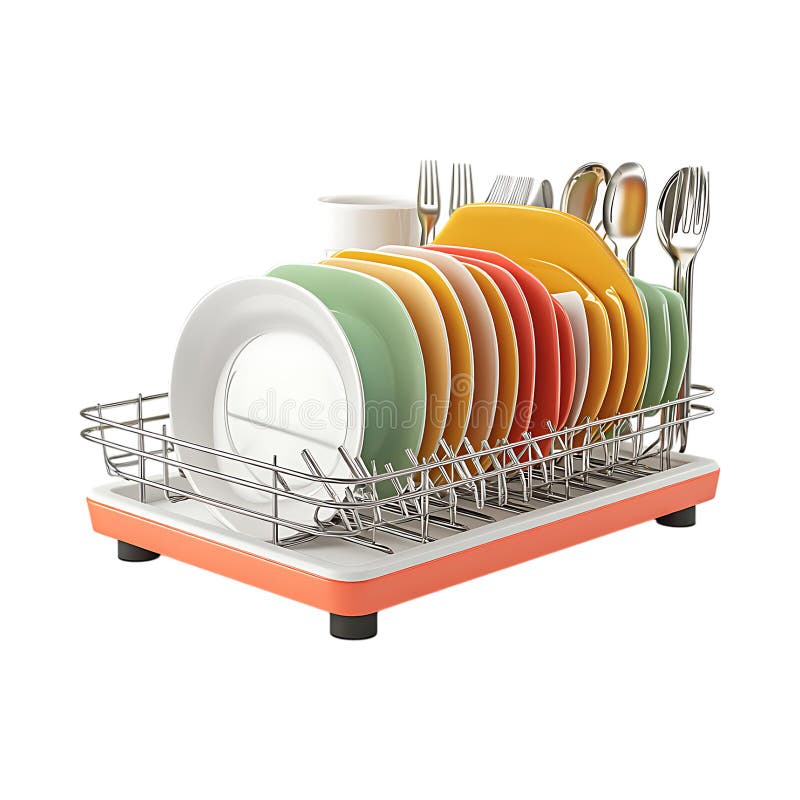 Modern Dish Drying Rack Compact Kitchen Dish Drainer with Utensil ...
