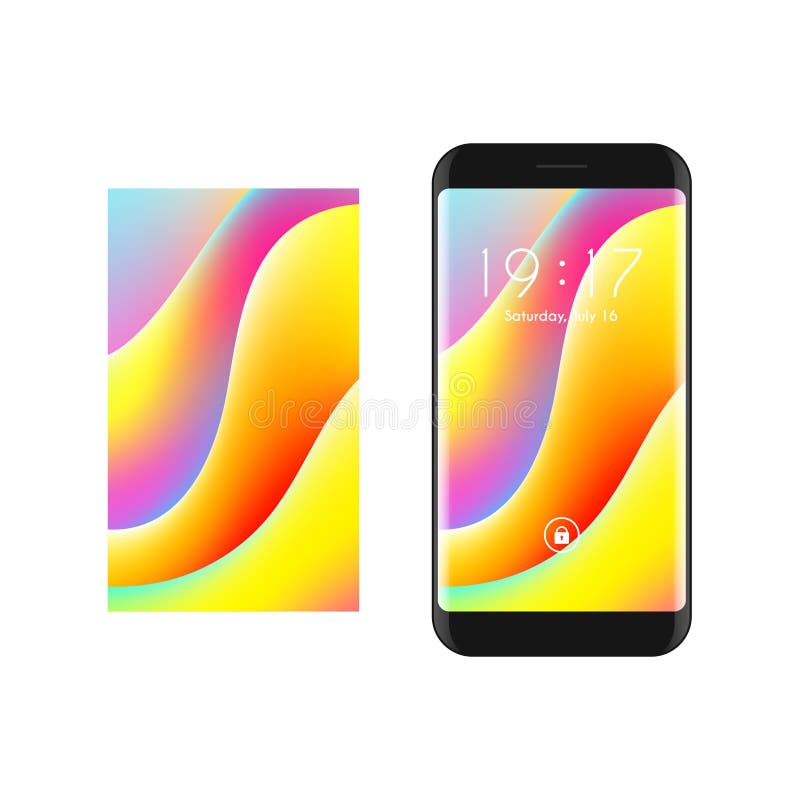 Modern Display. Colorful Background for Mobile Phone and Smart Phone ...