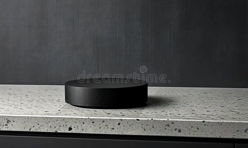 Modern Display Platform on a Concrete Countertop Stock Video - Video of ...