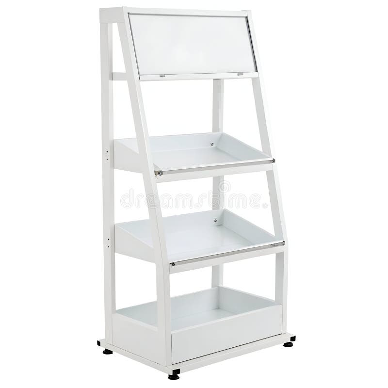 Modern Display Stand Isolated on White Background Stock Illustration ...