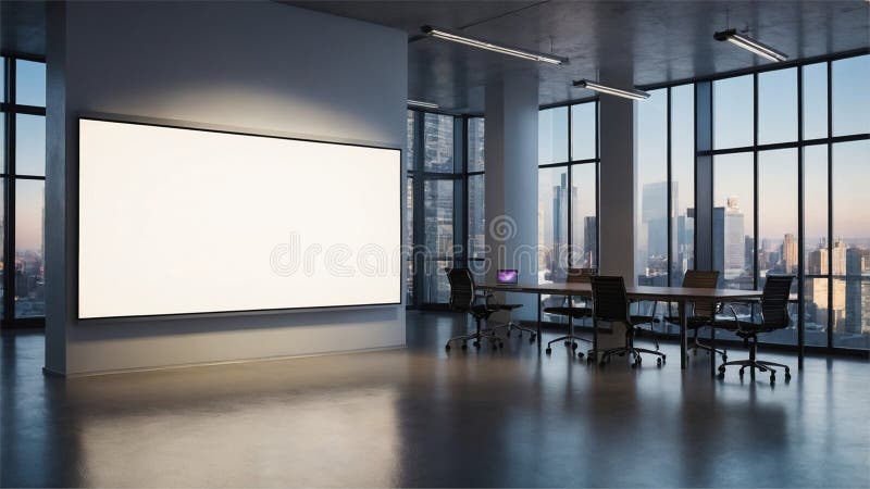 Modern Display Stand with Panoramic View during Scenic Sunset Stock ...