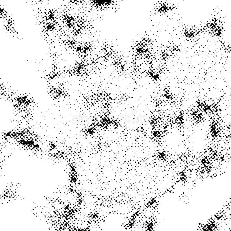 Distorted Halftone Black and White Grain Noise Background Stock Vector ...