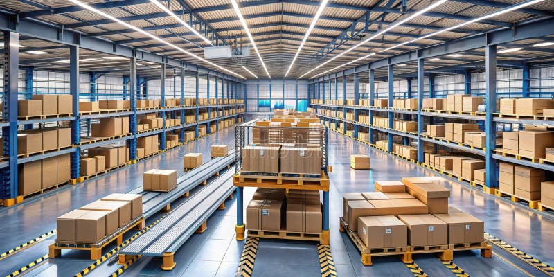 Modern Distribution Center Efficient Warehousing and Logistics ...
