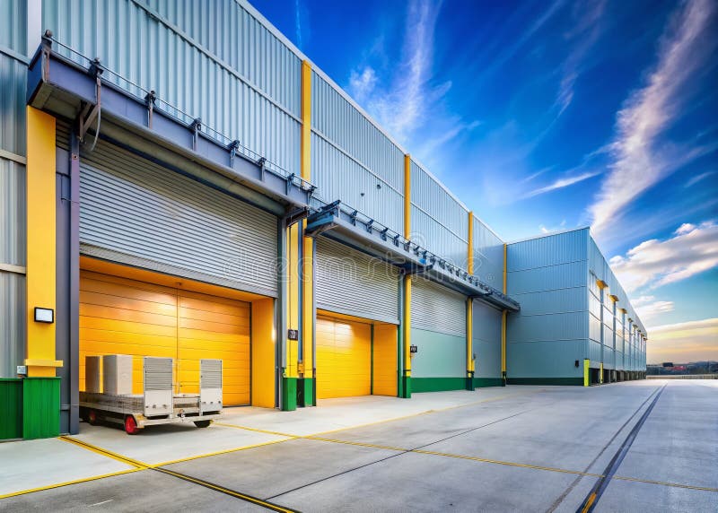 Modern Distribution Center with HighCapacity Loading Docks Optimized ...