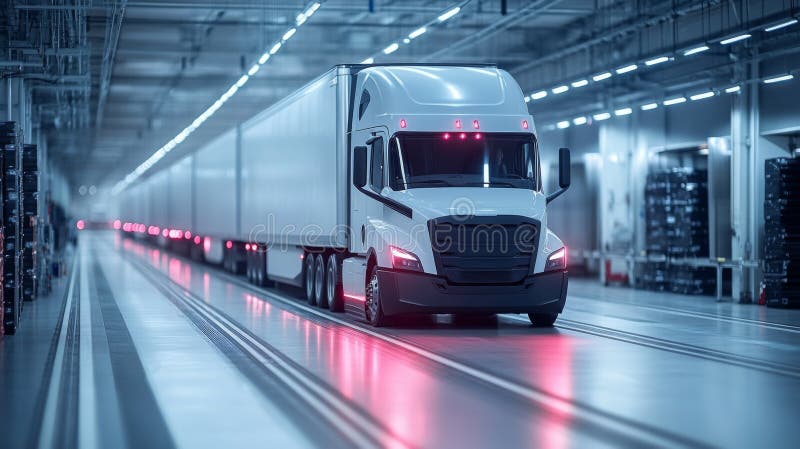 Modern Distribution Hub Featuring Advanced Logistics Processes and ...