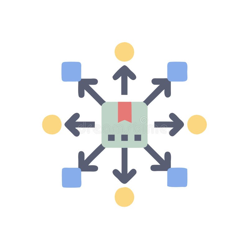 Modern Distribution Logo Design Stock Image - Illustration of diversity ...