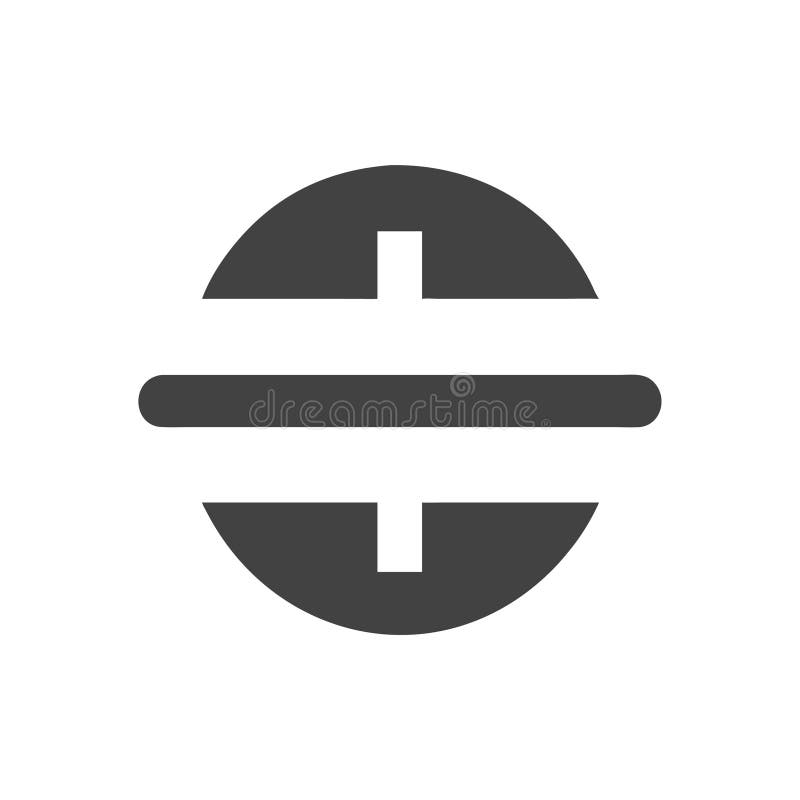 Modern Divide Sign Logo Design Stock Illustration - Illustration of ...